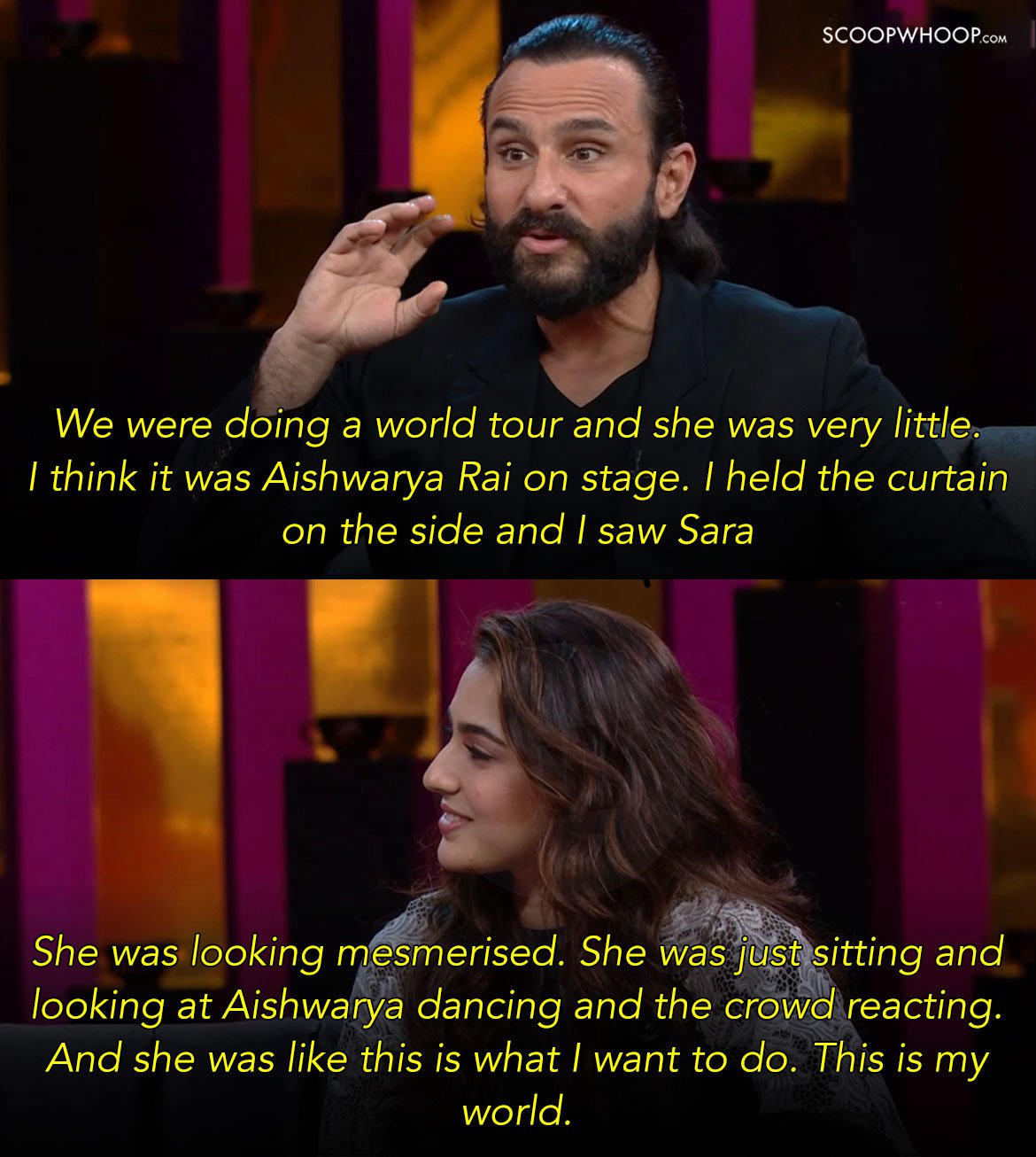 Father-Daughter Moments From Sara & Saif Ali Khan Episode In Koffee ...