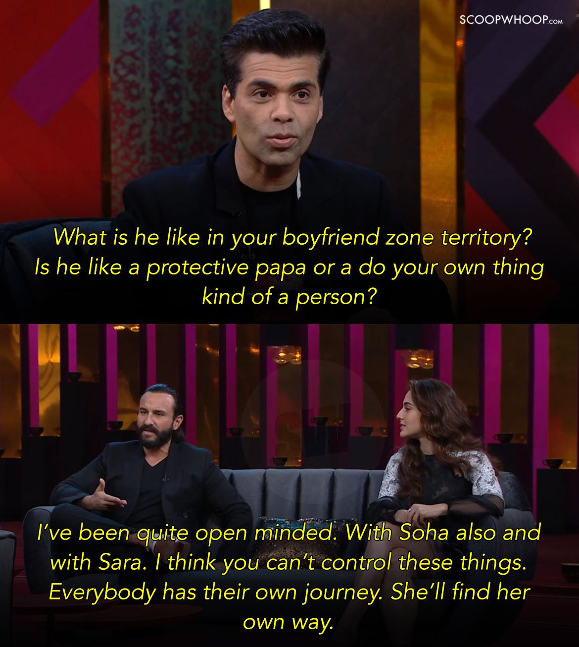 Father-Daughter Moments From Sara & Saif Ali Khan Episode In Koffee ...