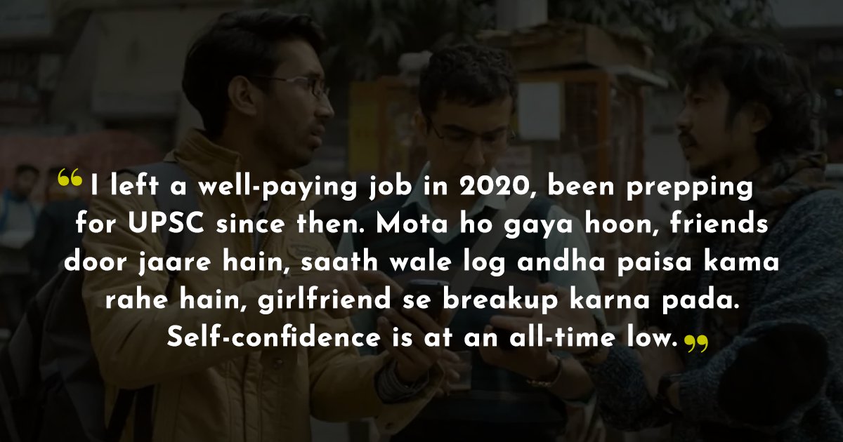 UPSC Aspirant's Rant On Losing Friends & Confidence Preparing For The ...