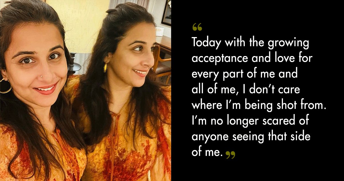 Vidya Balan's Thoughtful Instagram Post On Self Acceptance & Love