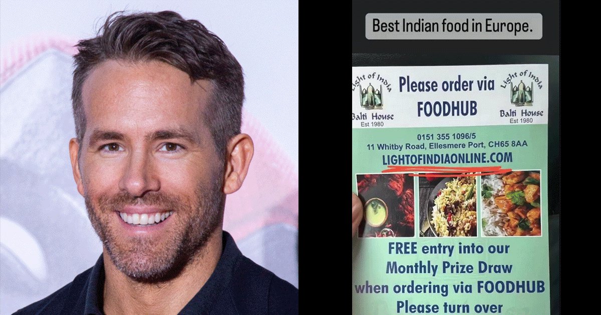 Ryan Reynolds Said This Eatery Has The Best Indian Food In Europe & Now ...