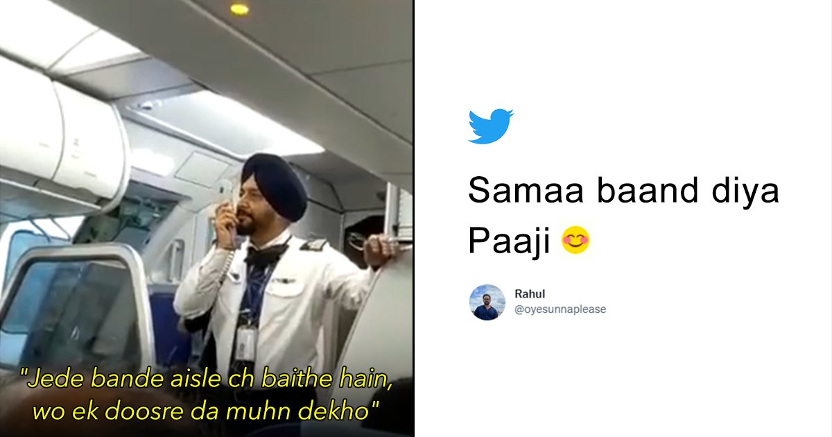 This Video Of Sikh Captain Making An Inflight Announcement Is Winning ...