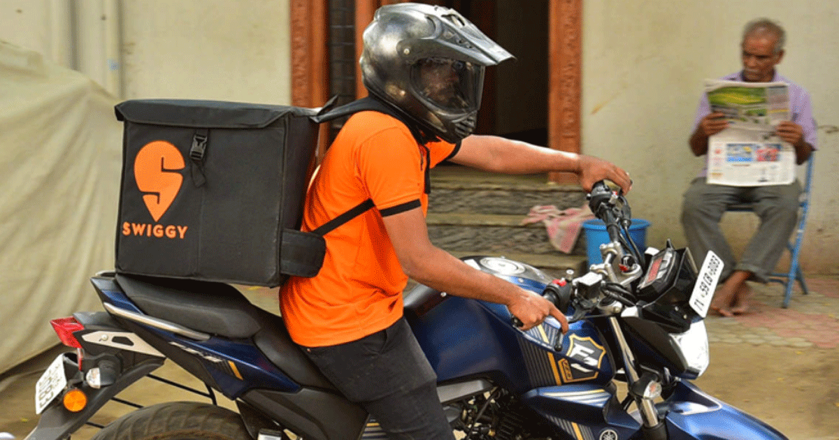 People Help Food Delivery Person Working Barefoot