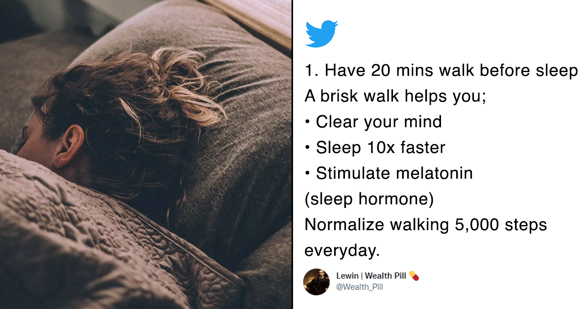 This Twitter Thread Has Shared Tips For Bedtime Over-Thinking & We Love It