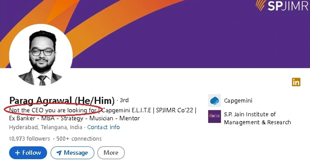 Banker Parag Agrawal Receives Profile Hits On LinkedIn After Twitter ...