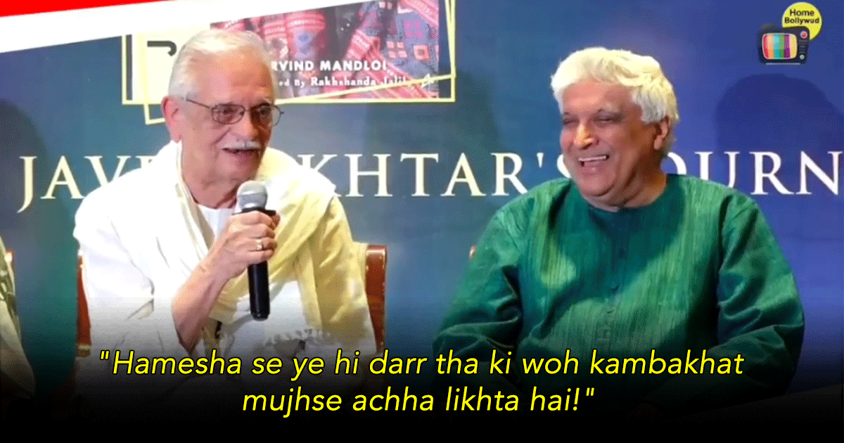 Gulzar Sahib Recites A Poem For Javed Akhtar & It’s Pure Love - ScoopWhoop