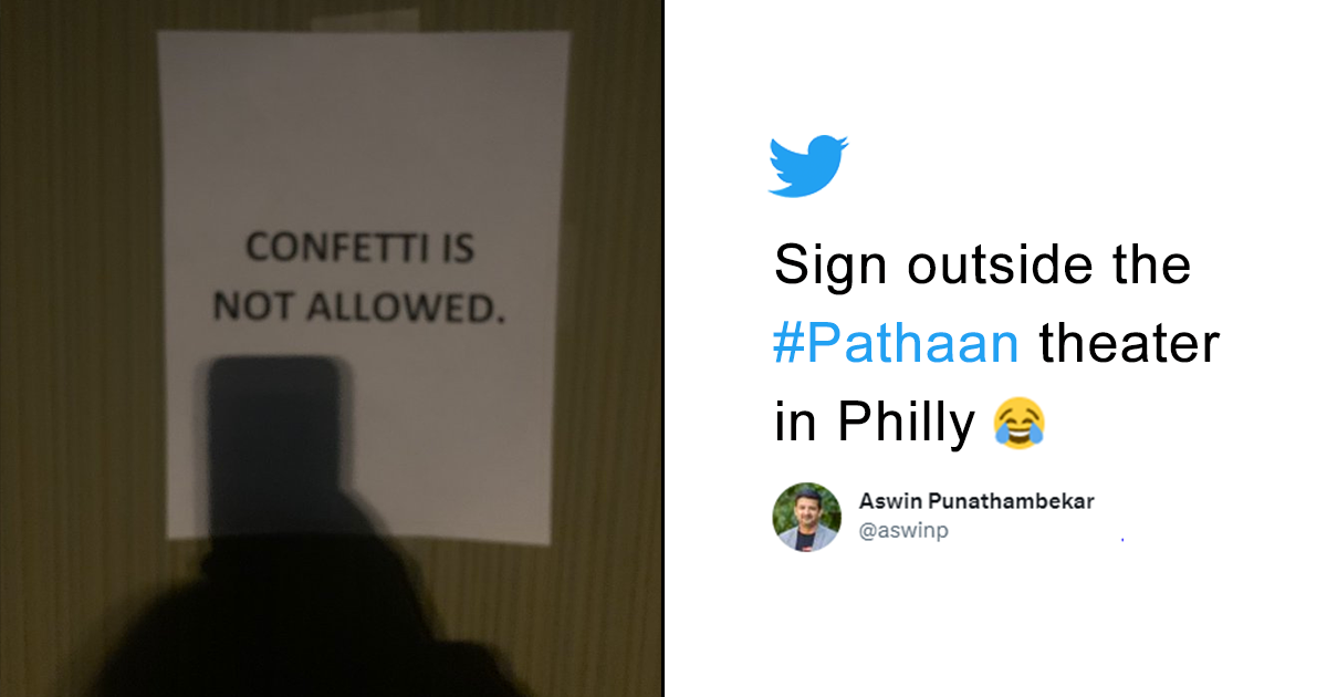"Confetti Not Allowed": US Theatre's Notice For Pathaan
