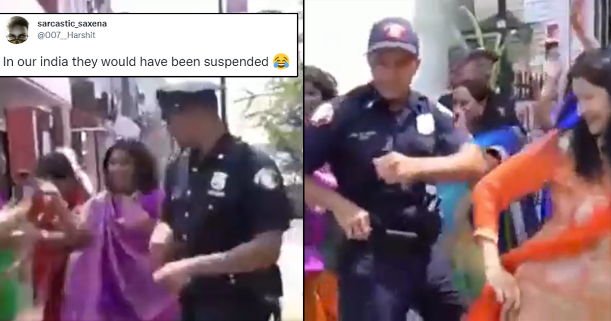This Clip Of Firangi Cops Dancing With Indian Women Is Going Viral ...