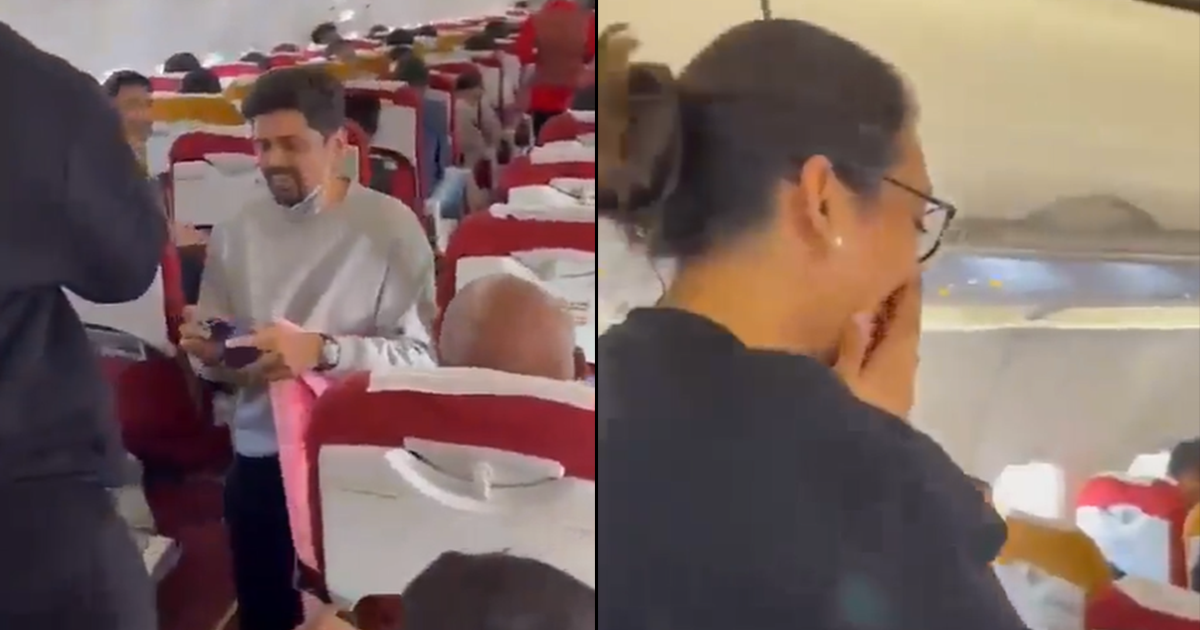 This Man's Proposal To His Girlfriend On A Flight Is Beyond Heartwarming