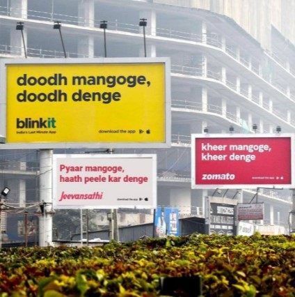 Zomato's Viral Billboard Ad Turns Into Topical Trend