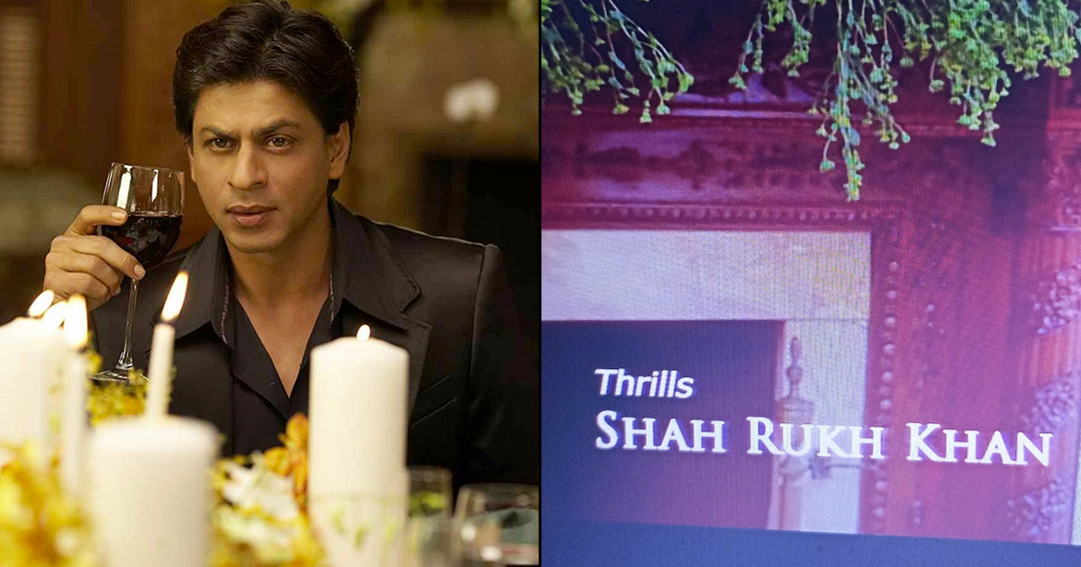 SRK Received Special Credits In 'Kabhi Alvida Naa Kehna'