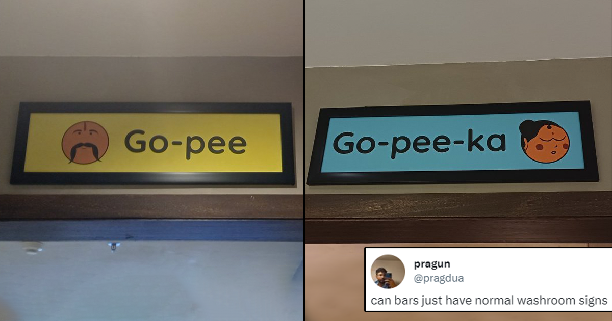 'Go-pee' & 'Go-pee-ka' Washroom Sign Has Left People Amused