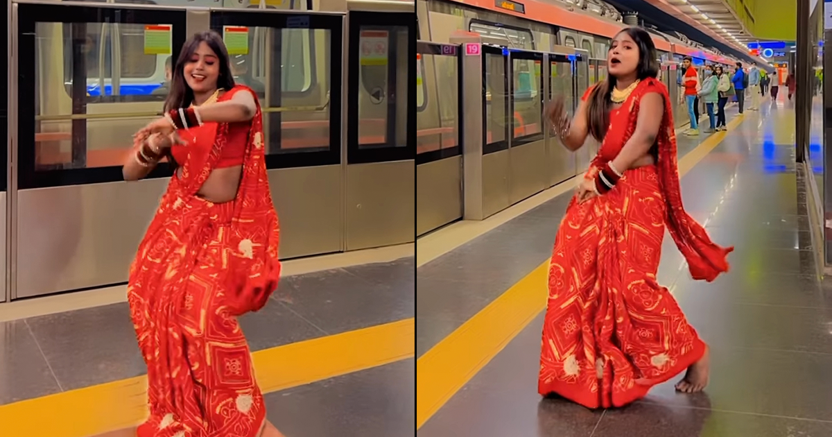 This Video Of Woman Dancing At Delhi Metro Goes Viral