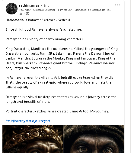 Man Used AI Tool To Create Realistic Images Of Ramayana Characters