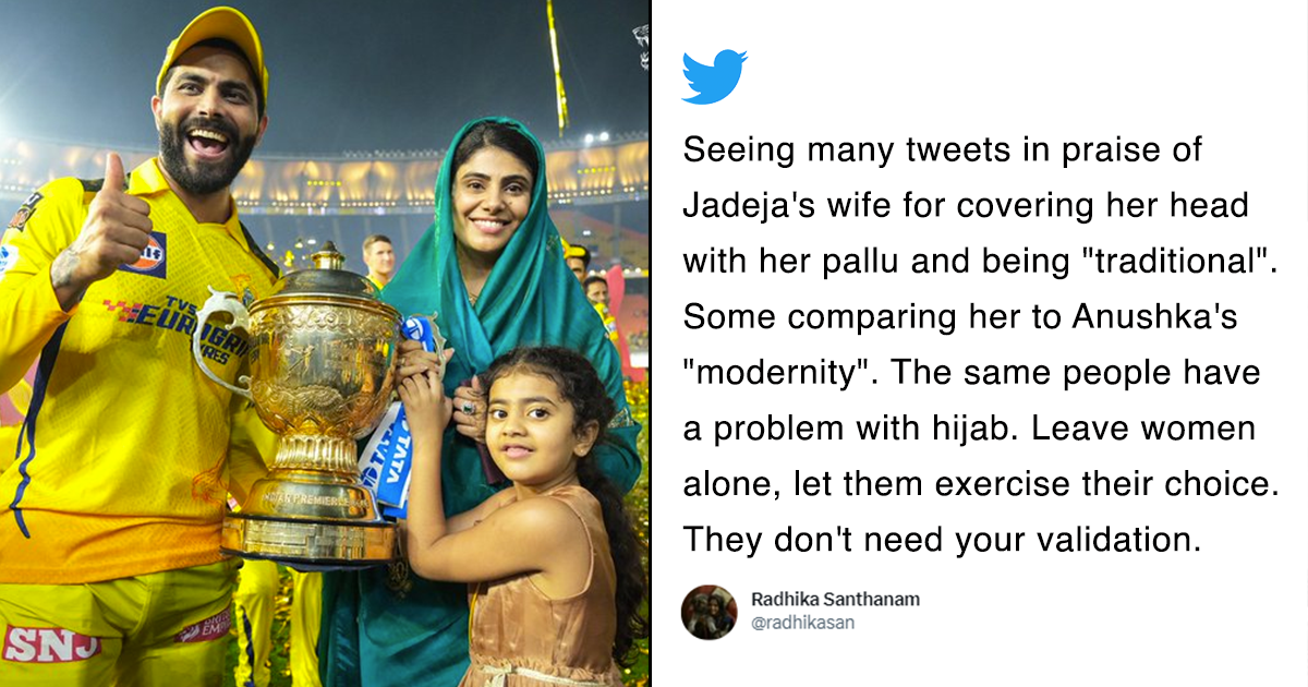 Rivaba Jadeja Touching Her Husband's Feet Is Her Choice