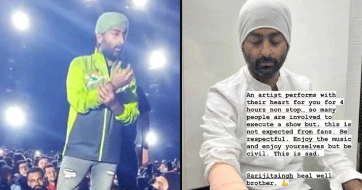 Arijit Singh Was Apparently Injured By An ‘Excited’ Fan At A Concert ...