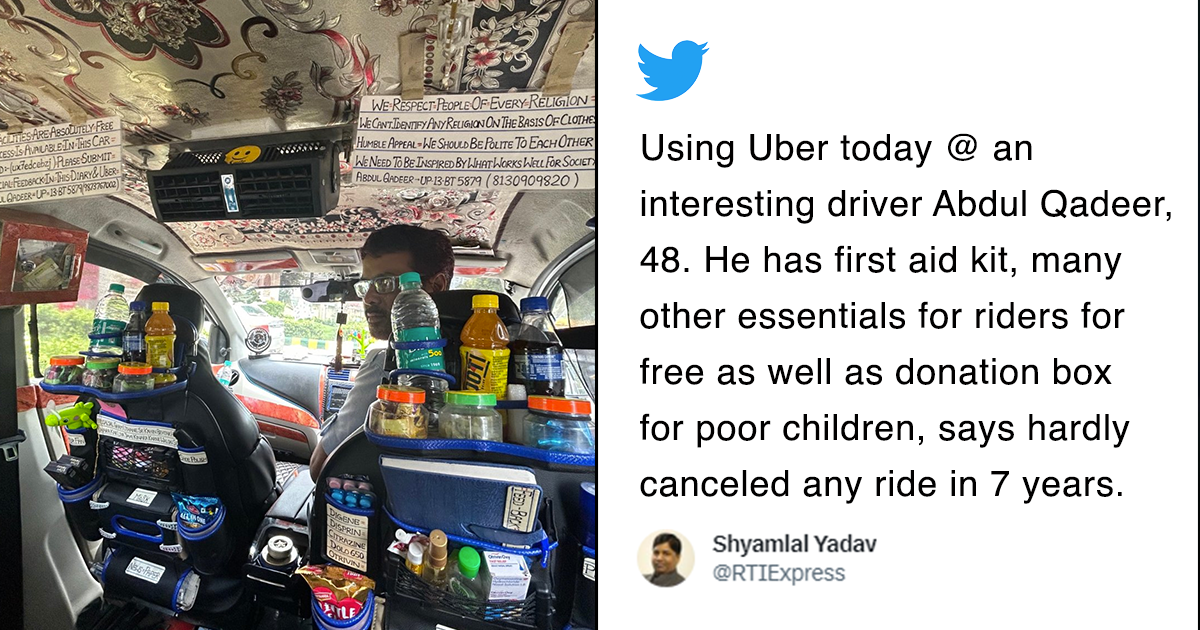 A Delhi Uber Driver Offers First-Aid, Wi-Fi, Snacks For Free