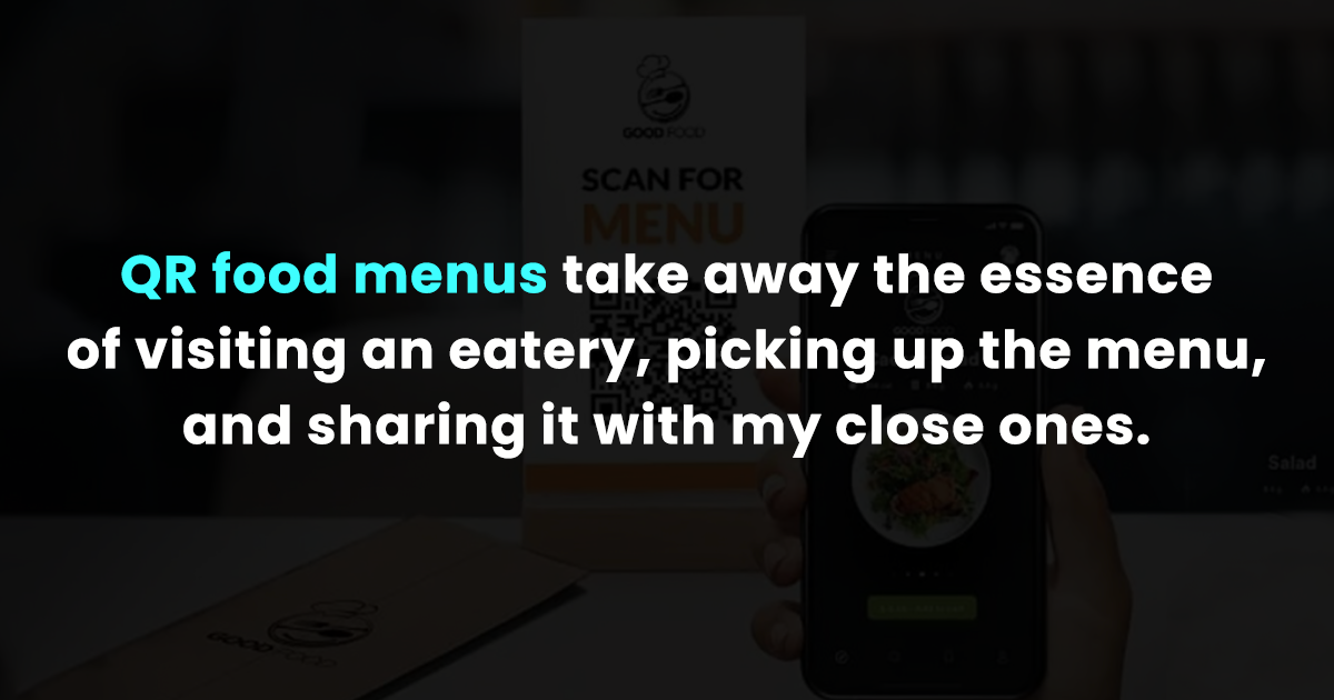 Opinion: Ordering From QR Code Menus Is Super Annoying