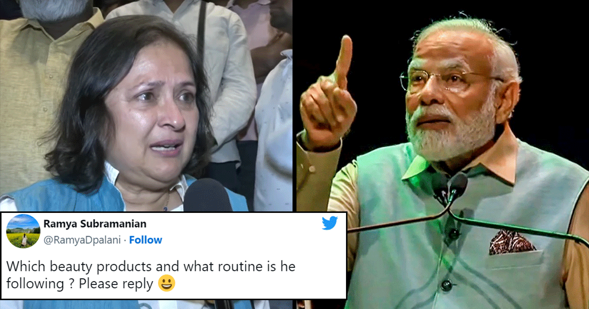 Woman Teared Up As PM Modi's Face Was Glowing During Speech