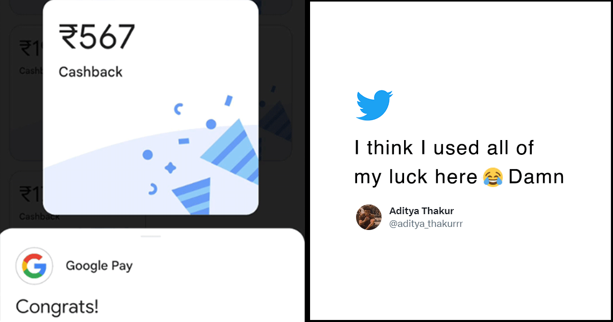 Someone Got Over ₹500 As Cashback On GPay, Twitter Reacts