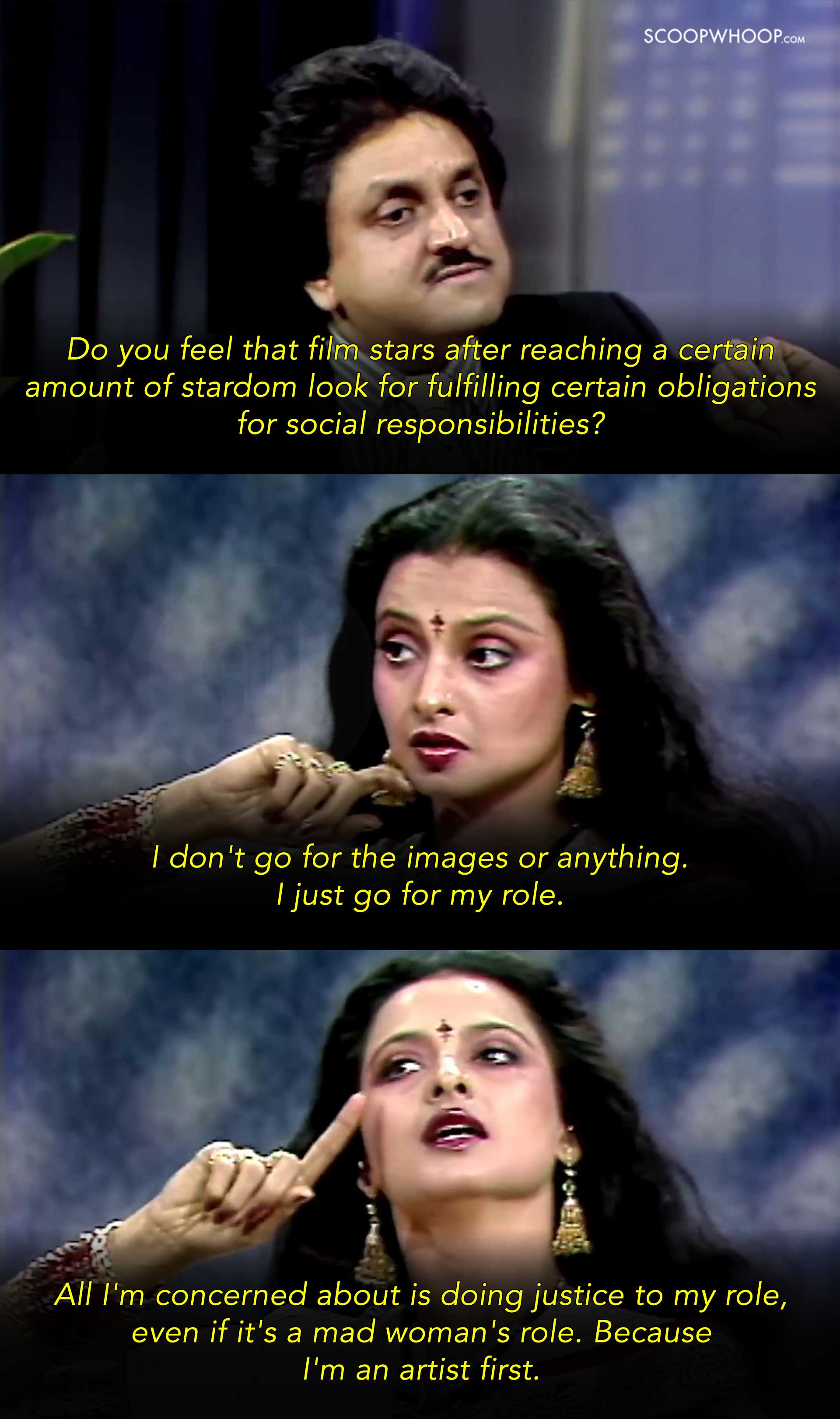 This Old Interview Of Rekha From The 1980s