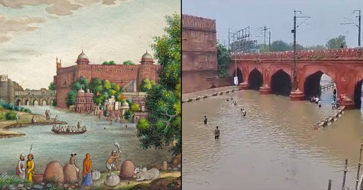 Old Painting Of Yamuna Flowing Behind Red Fort Goes Viral