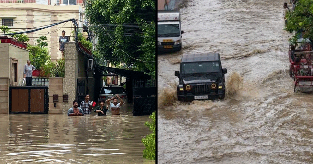 Visuals From Flooded Parts Of Delhi On Social Media