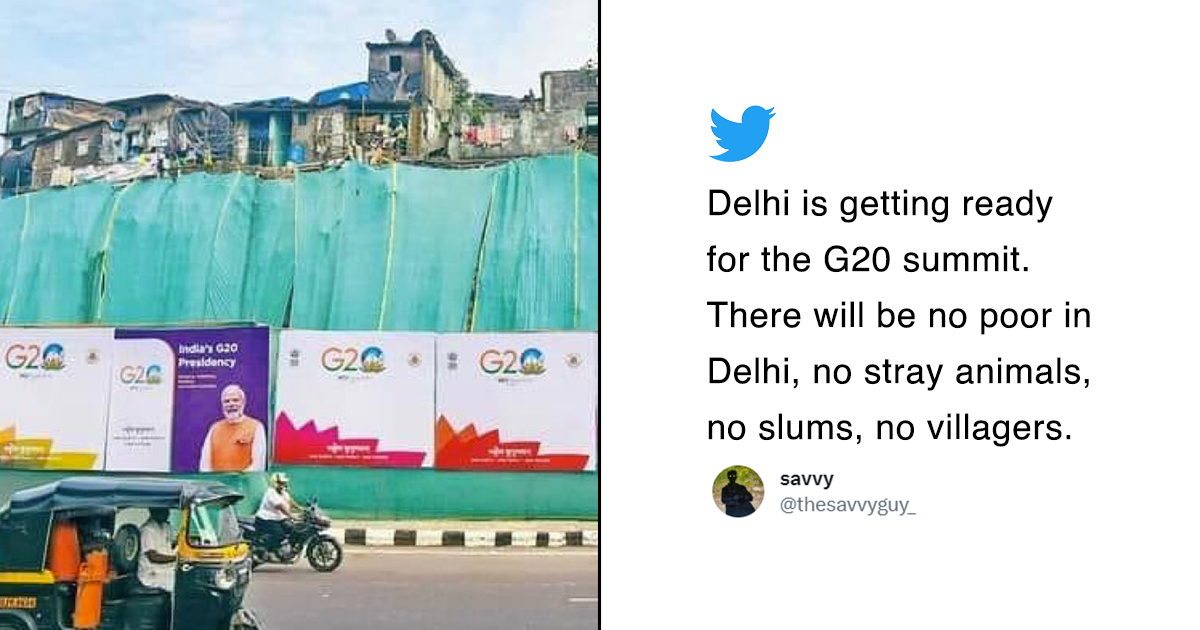 As The City Gets Decked Up, Slums Get Covered