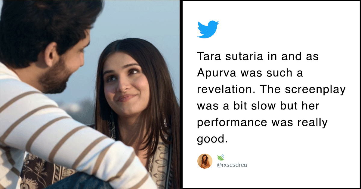 Tweets To Read Before Watching Tara Sutaria & Abhishek Banerjee Starrer ...