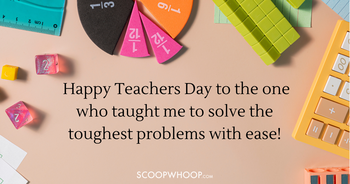 50+ Teachers' Day Wishes for Math Teachers: Creative and Mathematical ...
